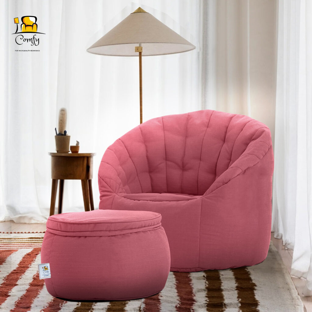Cherry Elegant – Cozy Velvet with Puff - comfyhomeeg.com